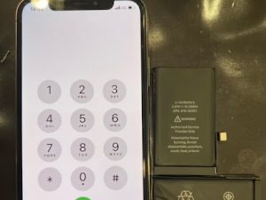 山科区東野森野町 よりiPhoneXバッテリー交換のご依頼。